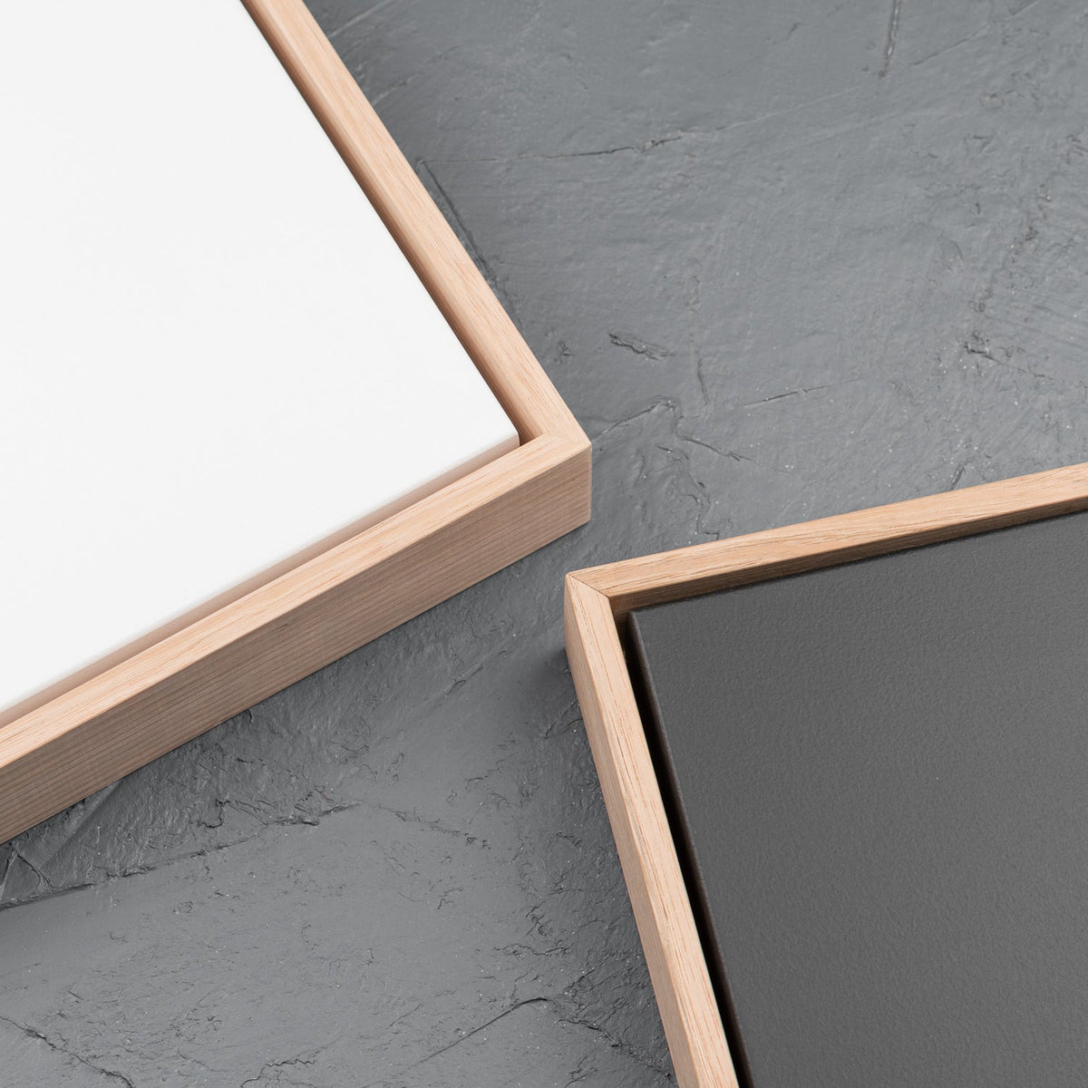 Primed Art Board with Floating Frame – Black & White | Art Boards Australia