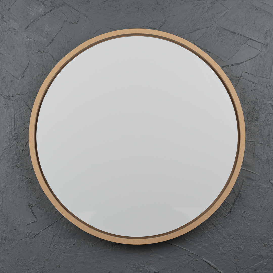 Round Floating Frame with gloss white Aluminium Board – Art Boards ...