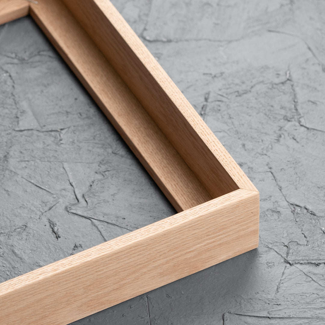 American Oak Floating Frame only – Art Boards Australia
