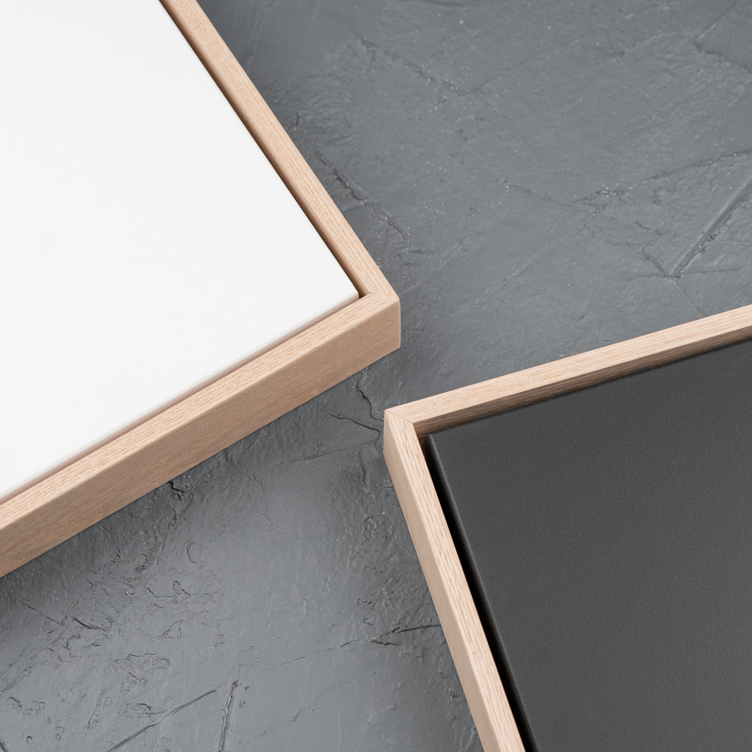American Oak Floating Frame with Primed Art Board - Square/Rectangle ...