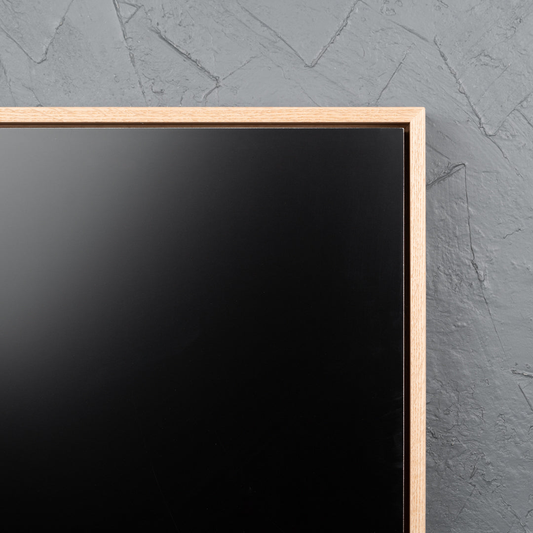 American Oak Floating Frame with Premium Black Aluminium Art Board - G ...