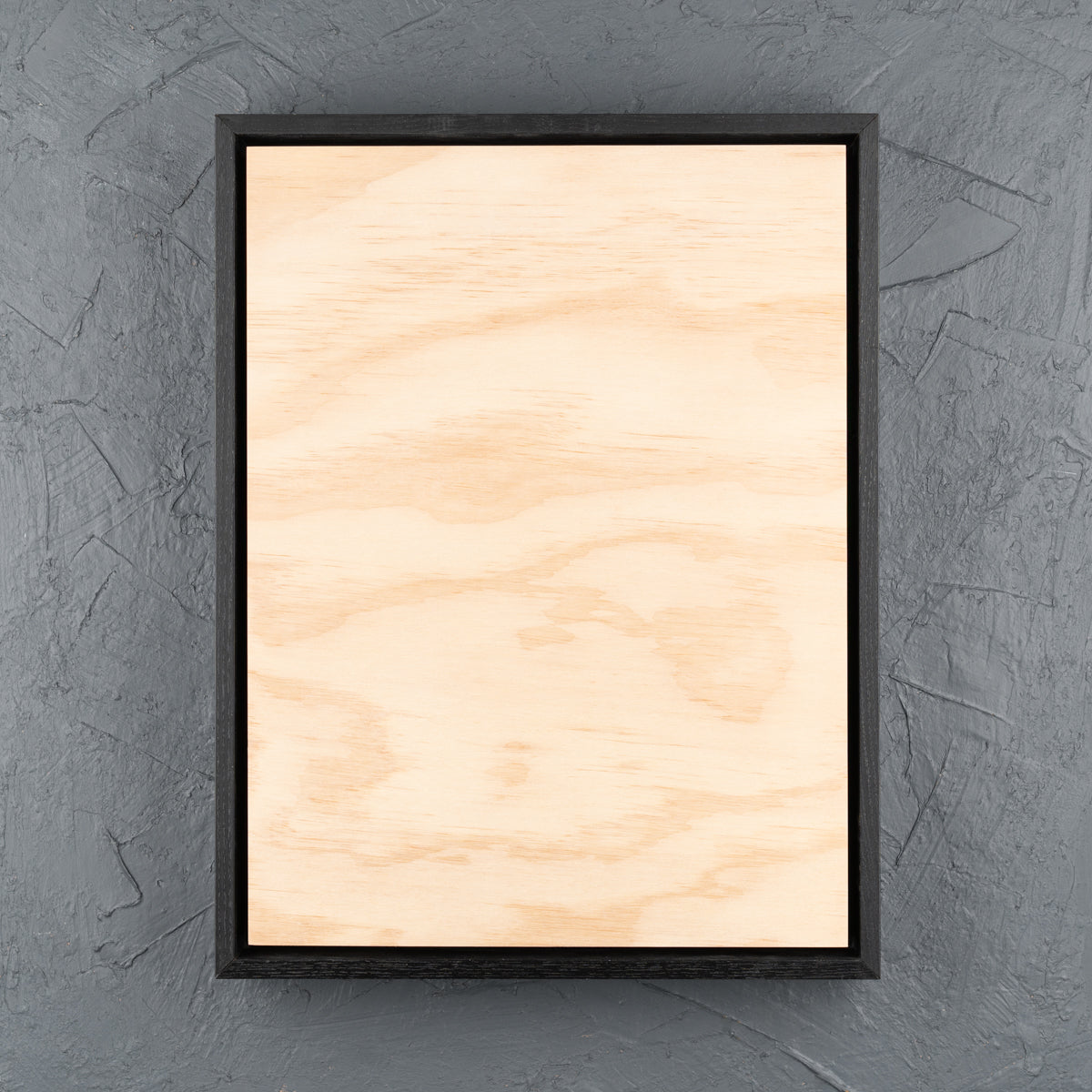 Satin Black Floating Frame with Premium Pine Art Board - Square/Rectan ...