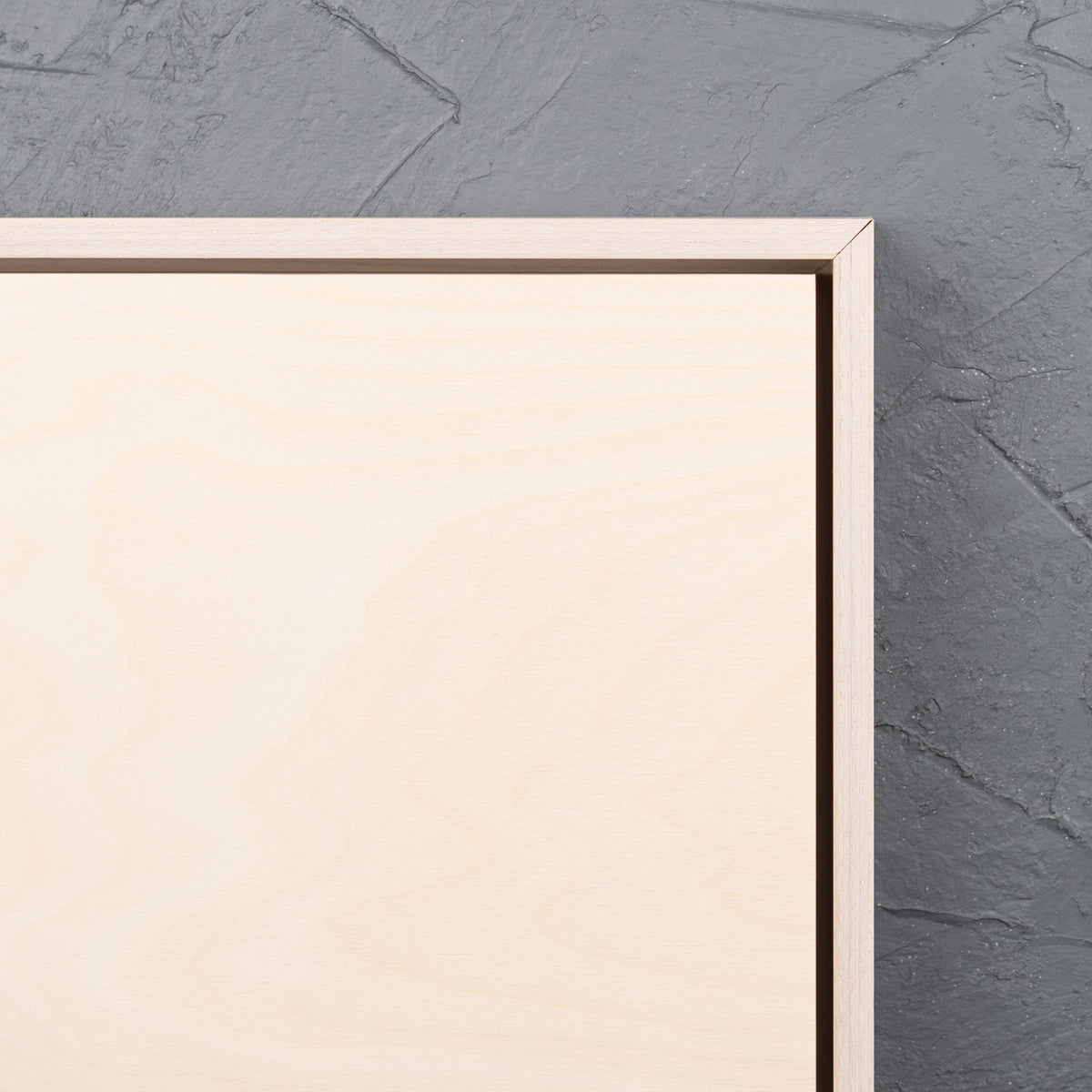 White Wash Floating Frame with Premium Birch Art Board - Square/Rectan ...