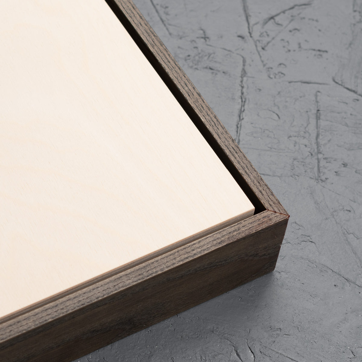 Walnut Floating Frame with Premium Birch Art Board - Square/Rectangle ...