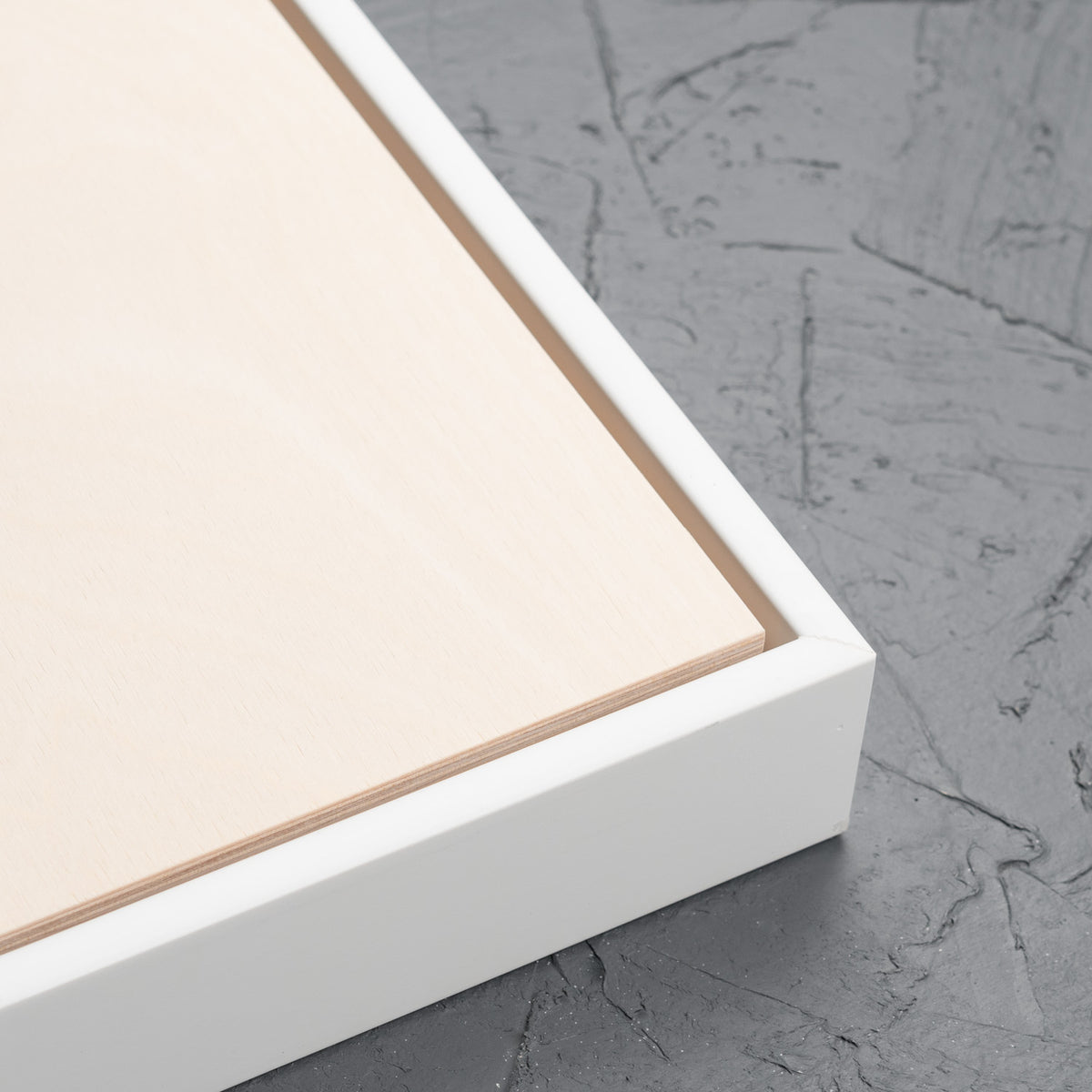 White Floating Frame with Premium Birch Art Board - Square/Rectangle ...