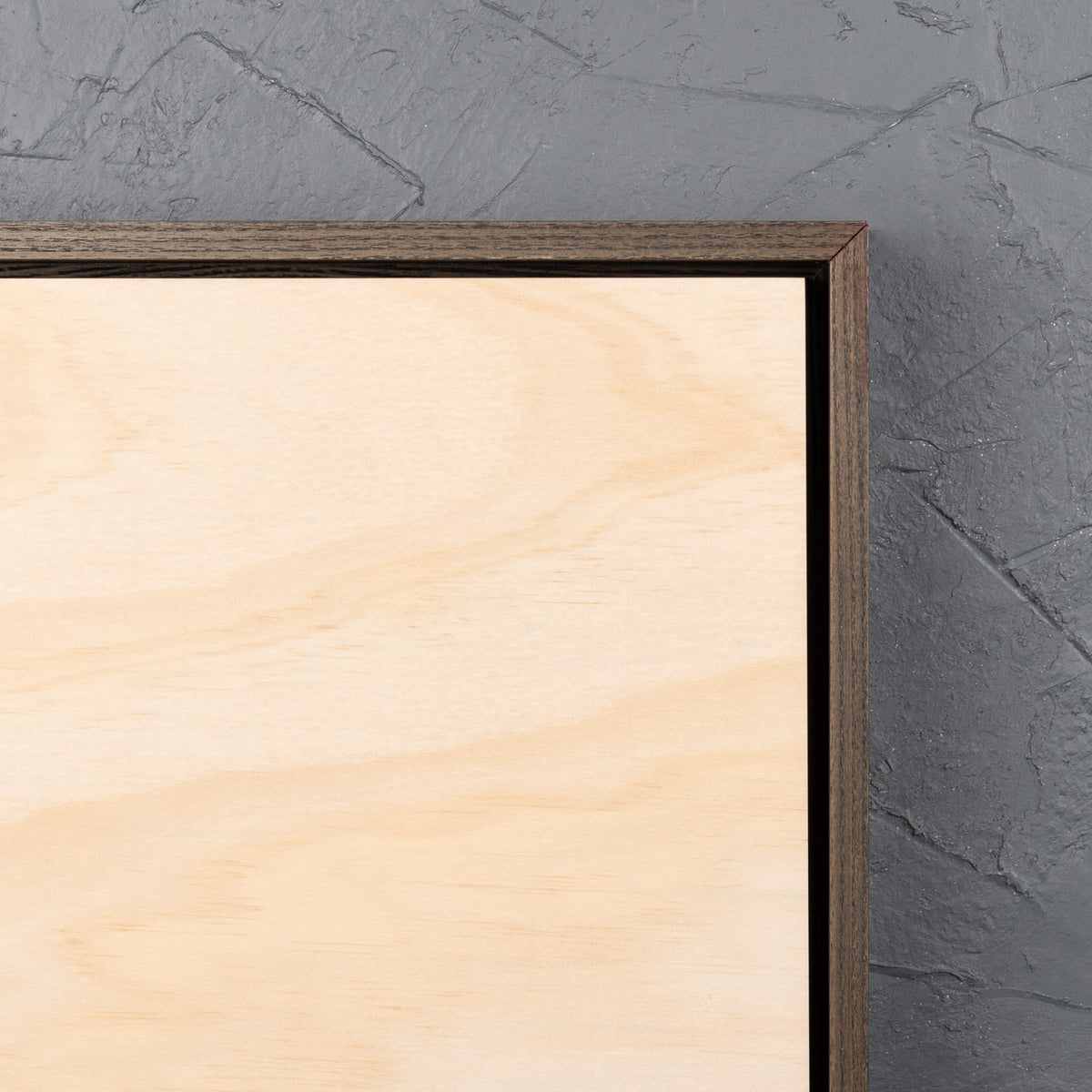 Walnut Floating Frame with Premium Pine Art Board - Square/Rectangle ...