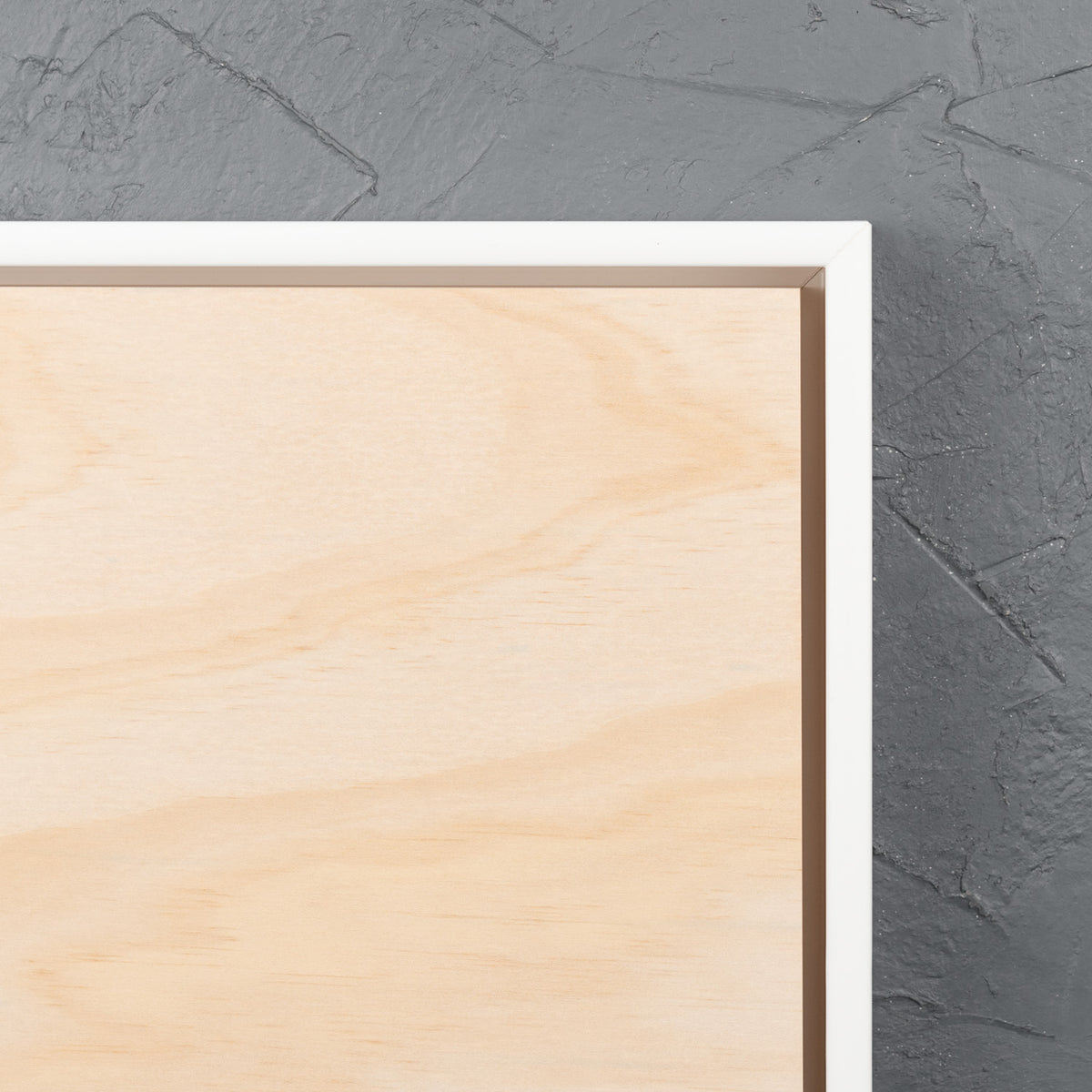 White Floating Frame with Premium Pine Art Board - Square/Rectangle ...