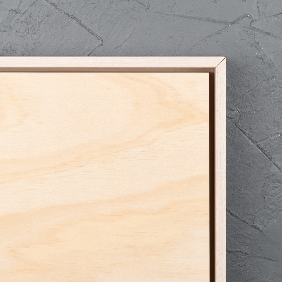 White Wash Floating Frame with Premium Pine Art Board - Square/Rectang ...