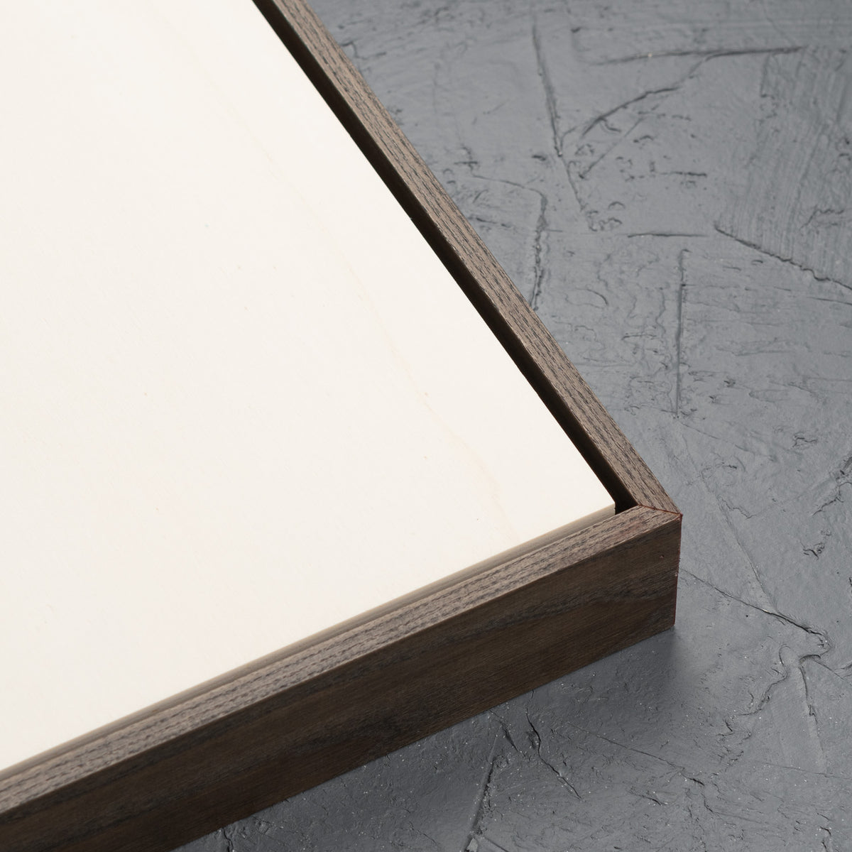 Walnut Floating Frame with Premium Poplar Art Board - Square/Rectangle ...