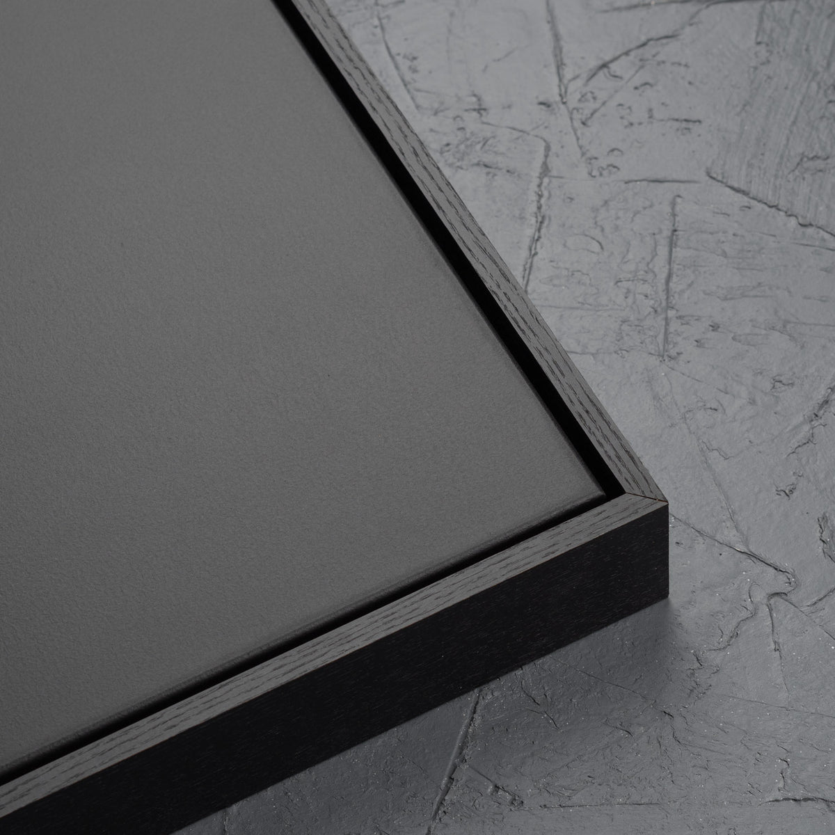 Satin Black Floating Frame with Primed Art Board - Square/Rectangle ...