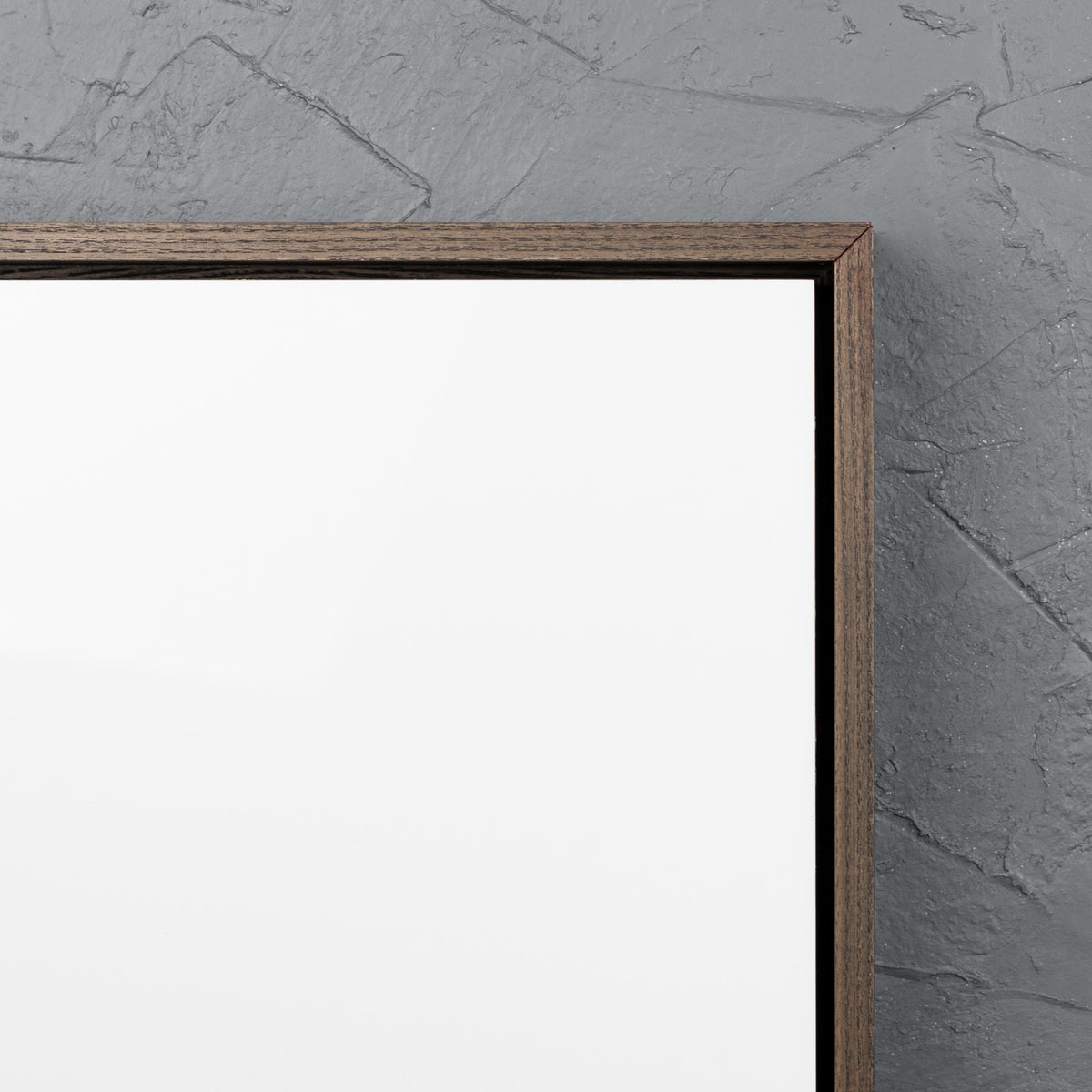 Walnut Floating Frame with Premium White Aluminium Art Board - Gloss/M ...