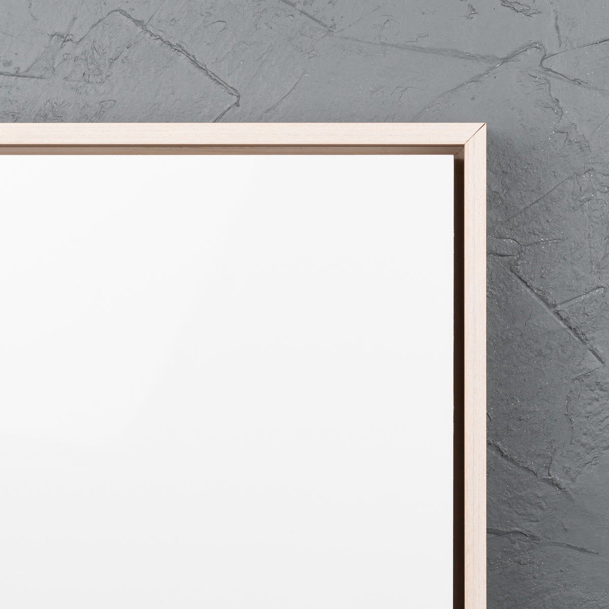 White Wash Floating Frame with Premium White Aluminium Art Board - Glo ...